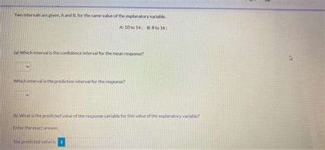 Solved Two Intervals Are Given A And B For The Same Value