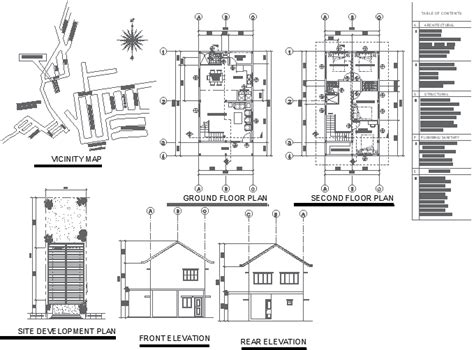 Dwg Drawing Of Vicinity Map And Site Development Plan File