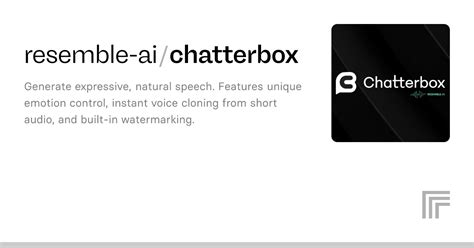 Resemble Chatterbox Text To Speech Resemble Chatterbox Text To Speech