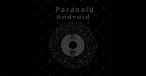 Paranoid Android Song Lyrics Vinyl Style Radiohead Sticker Teepublic