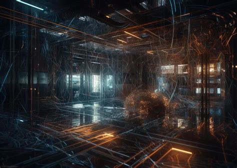 Premium Ai Image Big Data Visuliastion Cyberspace Data Flow Created With Generative Ai Technology