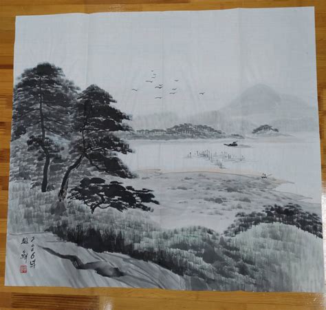 Yahooオークション 真作 趙鮮cho Sun韓国の有名墨絵画家 2006年