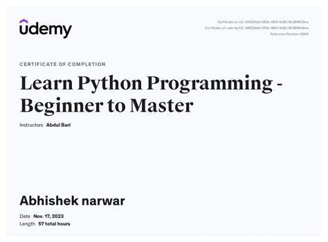 Completed Python Course On Udemy Abhishek Narwar Posted On The Topic Linkedin