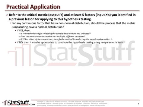 Hypothesis Testing Central Tendency Non Normal Nonparametric Overview Pptx