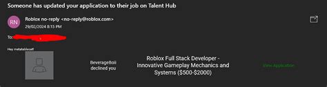 Declined For Jobs I Never Applied For Roblox Application And Website Bugs Developer Forum