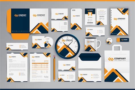 Premium Vector Corporate Business Stationery Template Design Set With Brand Identity Package