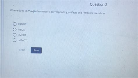 Question Where Does ECAS Agile Framework StudyX