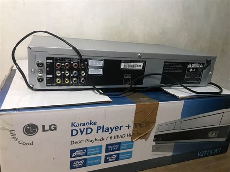 lg karaoke dvd player vcr on carousell