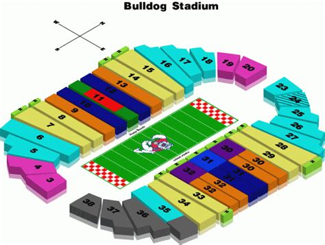 Fresno State Stadium Map Printable Map