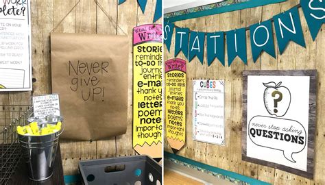 Rustic Theme Classroom Reveal Rainbow Diy Ideas