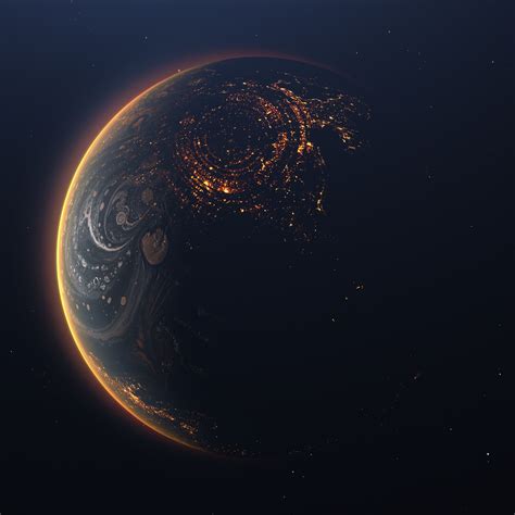 Alien Planet Wallpaper 4k Orbit Outer Space Cosmos