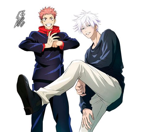 Yuji Itadori And Satoru Gojo Render By Starzypowerz On Deviantart