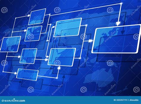 Abstract Flow Chart Stock Illustration Illustration Of Background