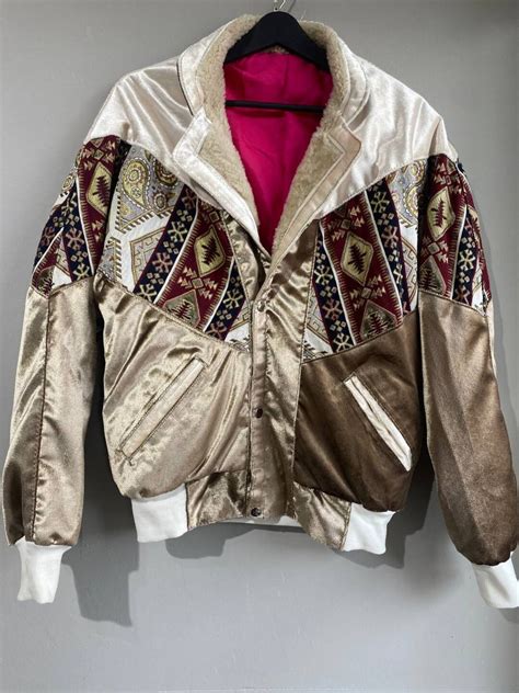 Aztec Vintage Retro Jacket 90s Etsy