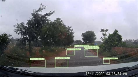 Intelligent Pothole Detector Using Yolov5 Youtube