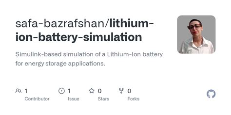 Github Safa Bazrafshanlithium Ion Battery Simulation Simulink Based