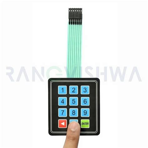 Rangvishwa Polycarbonate X Universal Matrix Membrane Switch Keypad Size X Mm At
