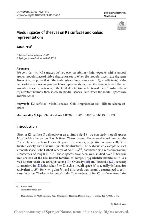 Moduli Spaces Of Sheaves On K3 Surfaces And Galois Representations
