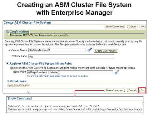 Oracle Rac Creating An Acfs Volume