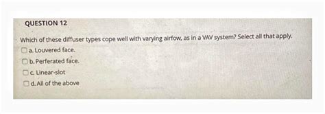 Solved QUESTION Which Of These Diffuser Types Cope Well Chegg