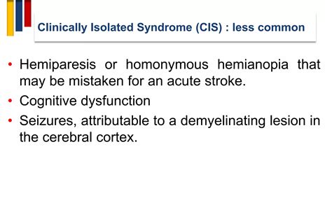 Clinically Isolated Syndromes Pdf