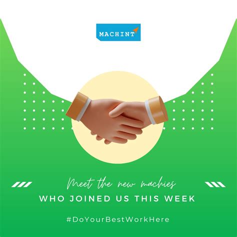 Machint Solutions On Linkedin Machint Workplace Newjoiners Machies Culture Welcomeaboard