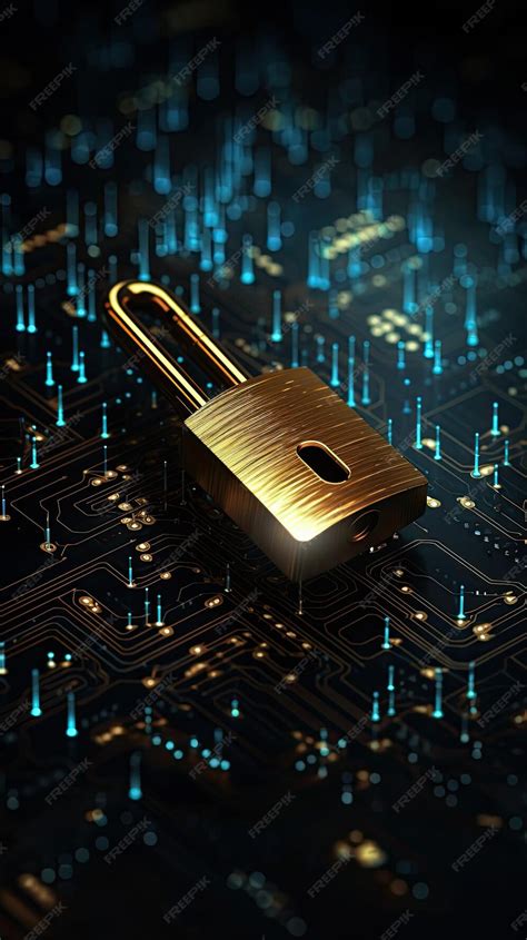 Premium Ai Image Data Encryption And Security Locks Wallpaper For The Phone