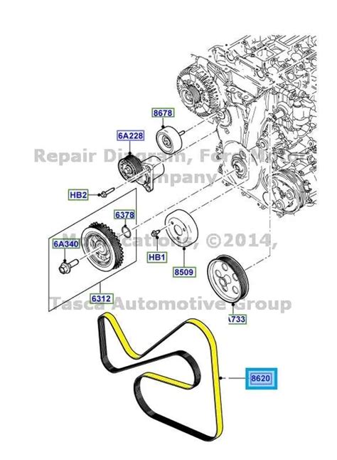 2011 Ford Transit Connect Serpentine Belt Diagram