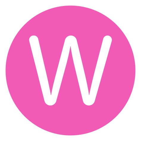 Letter W Generic Mixed Icon