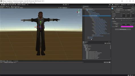 adding spring bones in univrm optional mona