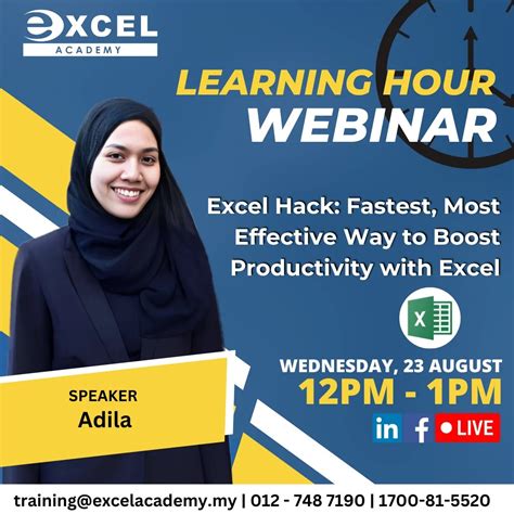 [webinar] Learning Hour Introducing Excel Hack Fastest Most