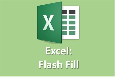Excel Chapter 1 Lesson 11 Flash Fill