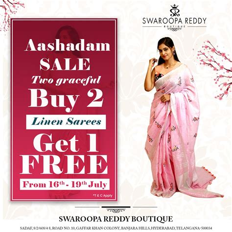 Swaroopa Reddy On Linkedin Swaroopareddyboutique Swaroopareddy Aashadamsale Discounts Sarees