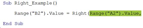 VBA Right Function Examples Dynamic Right How To Use