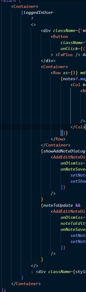 Is A Single Ternary Operator Inside The Returned Jsx Acceptable Rreactjs