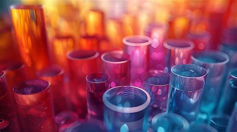 Premium Photo A Colorful Collection Of Glassware With A Colorful