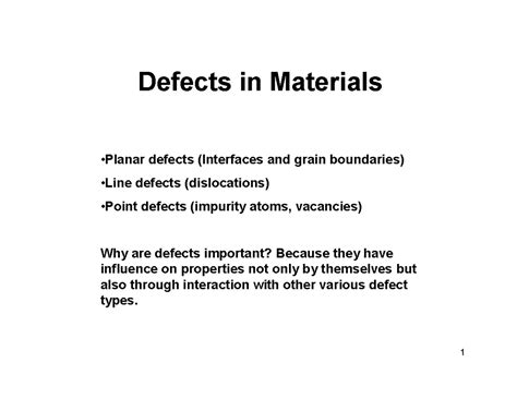 Defects Bxbznnmzzbhjkm Defects In Materials
