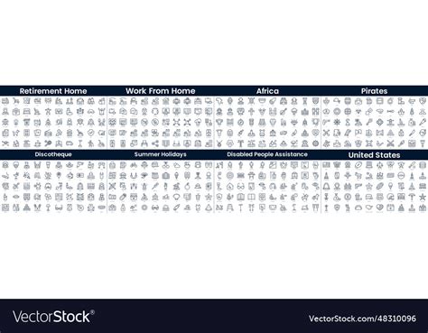 Linear Style Icons Pack In This Bundle Include Vector Image