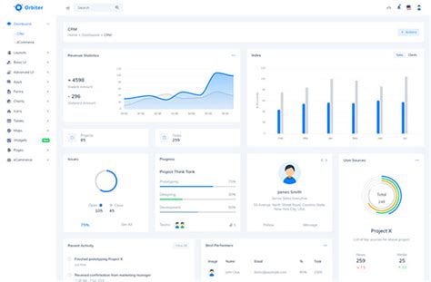 Orbiter Bootstrap Minimal And Clean Admin Template