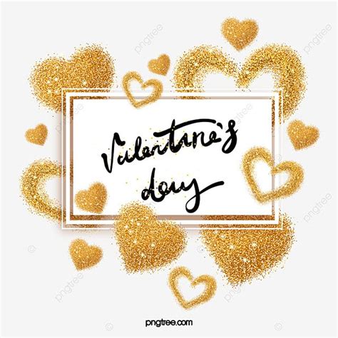 반짝이 일러스트 장식 조각으로 황금 발렌타인 하트 발렌타인 데이 마음 사랑 골든 Png 일러스트 및 Psd 이미지 무료 다운로드 Pngtree 발렌타인 해피