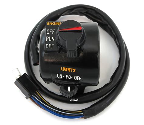 Universal Handlebar Stop Headlight Switch Assembly Right Side