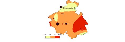 Distribution Map Of Monthly Averages Cv Months Receipts Of Total Solar