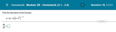 solved homework module 2b homework 3 1 3 4 question