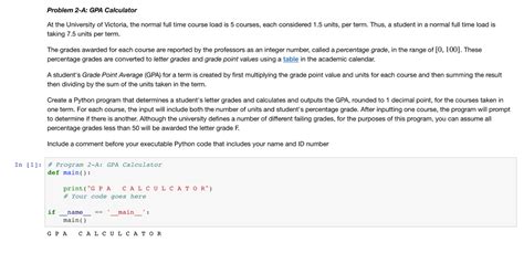 Solved Problem 2 A Gpa Calculator At The University Of
