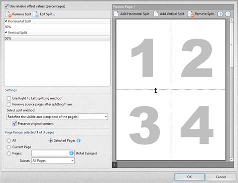 PDF XChange Co Ltd Knowledge Base How Do I Split Pages In PDF XChange Editor