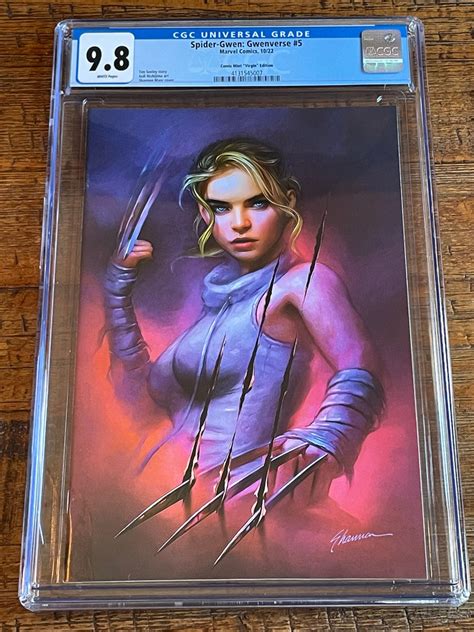 Spider Gwen Gwenverse 5 Cgc 98 Shannon Maer Gwenverine Virgin Varian