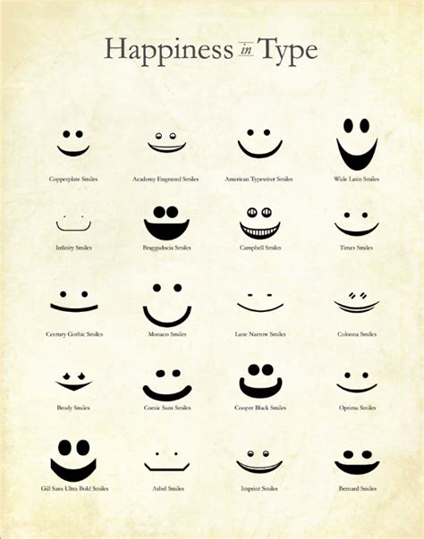 Smile Type Lettering Design Poster Gill Sans Typographie