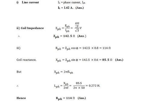Line Current Calculation Electrical Engineering 123