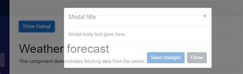 Bootstrap Showing A Modal Dialog In Blazor Client Stack Overflow