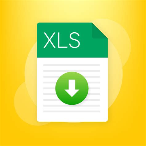 Xls File Icon Spreadsheet Document Type Modern Flat Design Graphic